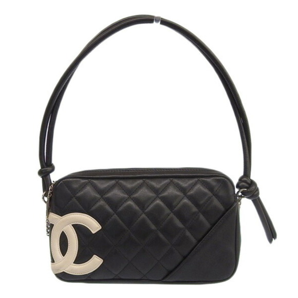 CHANEL | Bags | Chanel Leather Cambon Coco Mark Black Ladies | Poshmark